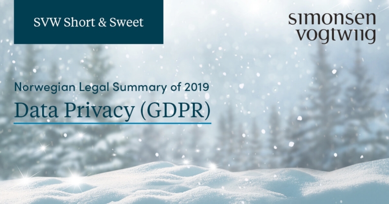 Year in Review: Data Privacy (GDPR) - Simonsen Vogt Wiig